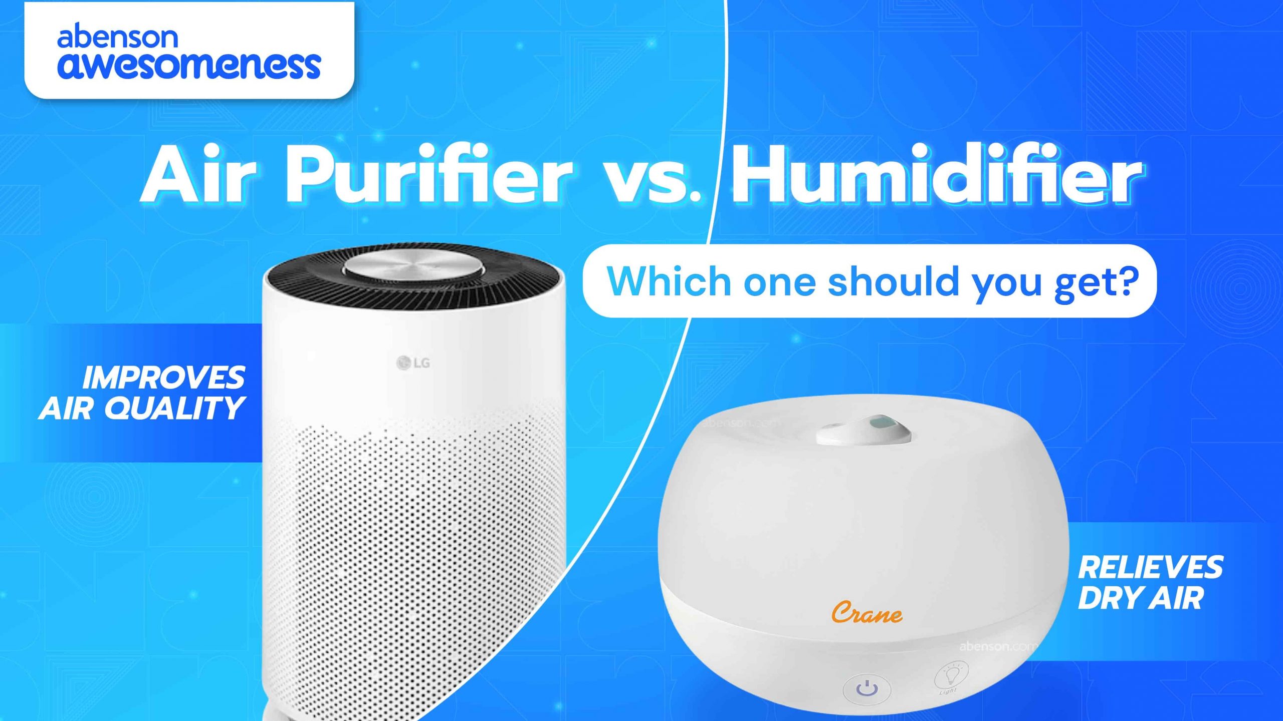 Air Purifier vs. Humidifier: Which one should you get? - Awesomeness Blog